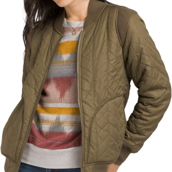 Prana | Jackets & Coats | Nwt Prana Slate Green Fleece Lined Quilted ...